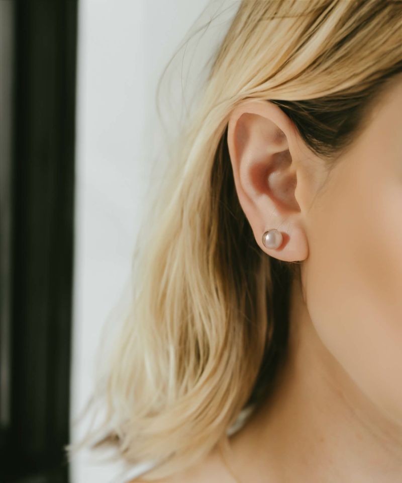 K18 8mm 大玉パール 一粒ピアス LALUNO -ラルーノ- | Ops.(オプス)公式ストア