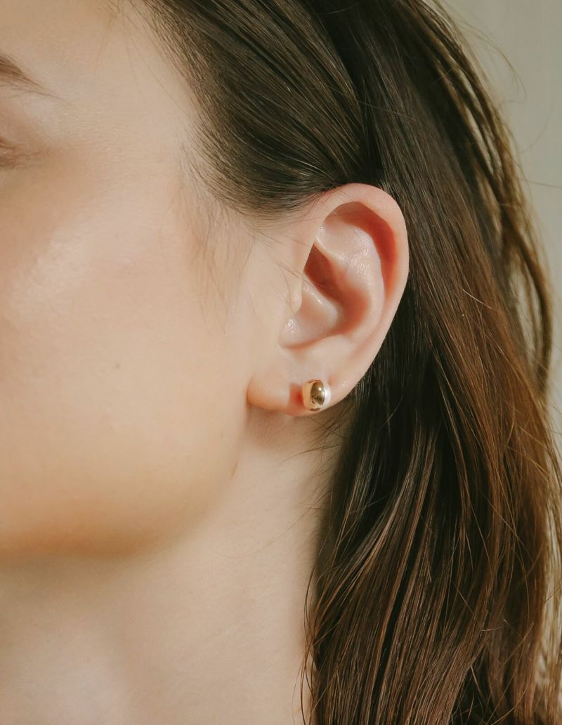 K18 8mm 大玉パール 一粒ピアス LALUNO -ラルーノ- | Ops.(オプス)公式ストア