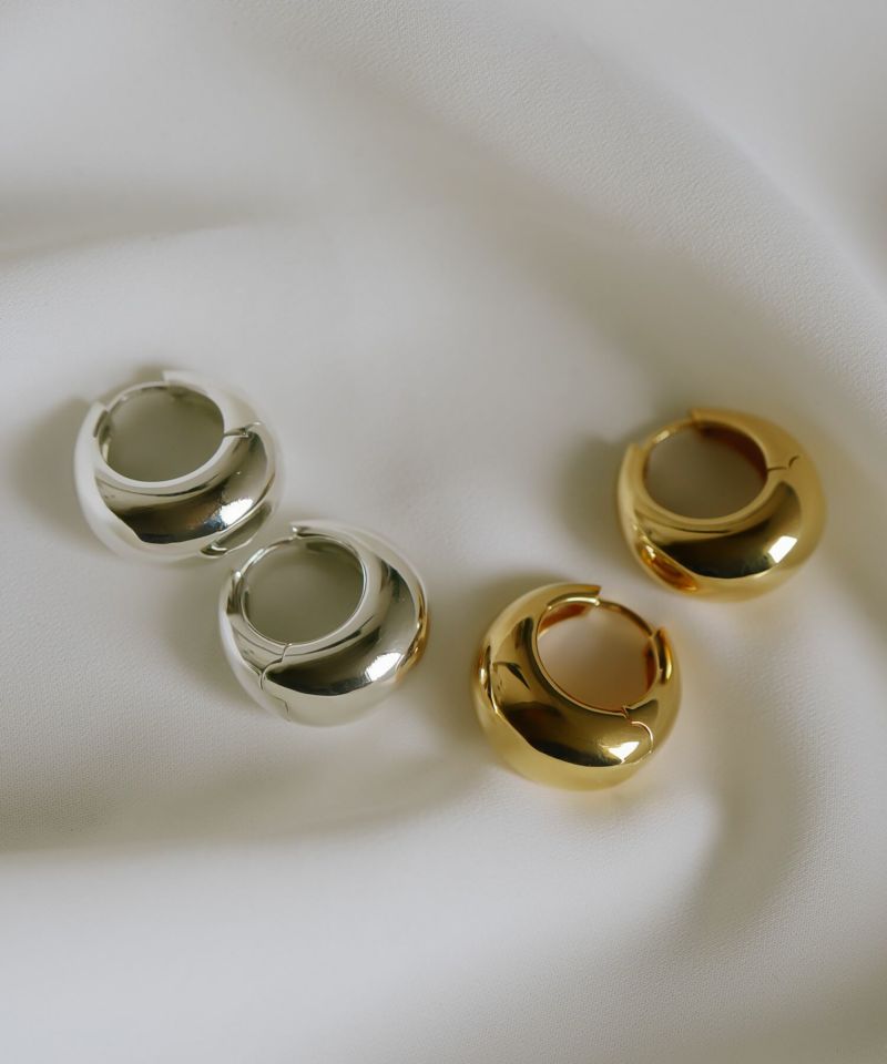 Silver925 Plump Hoop Earrings CAPALLE -カパレ- | Ops.(オプス)公式ストア