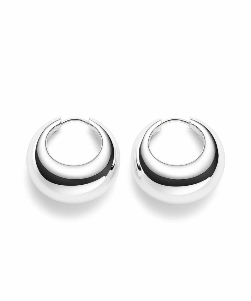 Silver925 Plump Hoop Earrings CAPALLE -カパレ- | Ops.(オプス)公式ストア