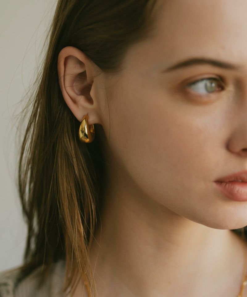 Silver925 Plump Hoop Earrings CAPALLE -カパレ- | Ops.(オプス)公式ストア