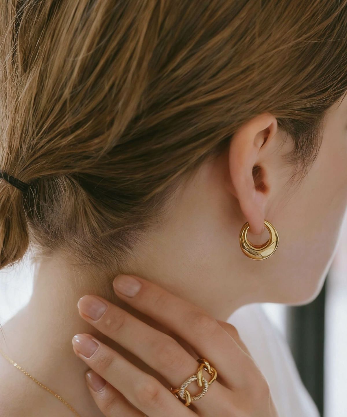 Silver925 Plump Hoop Earrings CAPALLE -カパレ- | Ops.(オプス)公式ストア