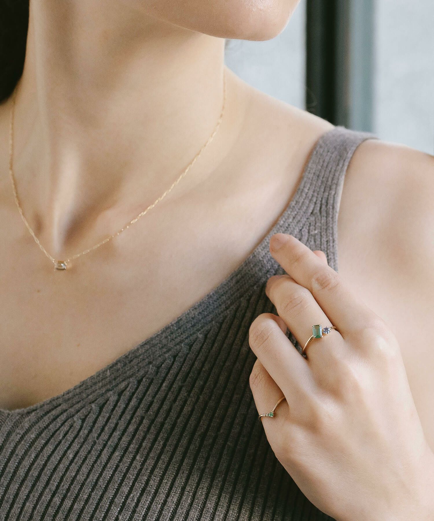 グリーンクオーツ タンザナイト リング 【tetra-ett-ring テトラ・エット】 | Ops.(オプス)公式ストア