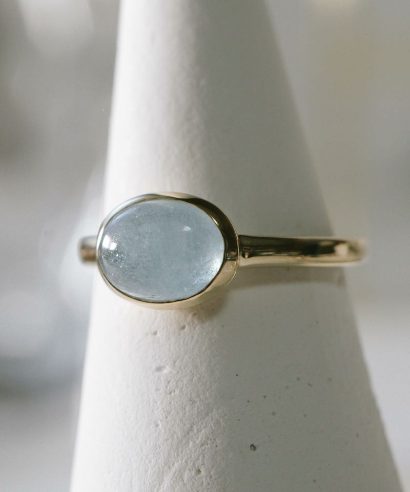 ミルキー アクアマリン リングイエローゴールド 【elia-tre エリア・トレ】| Ops.(オプス)公式ストア